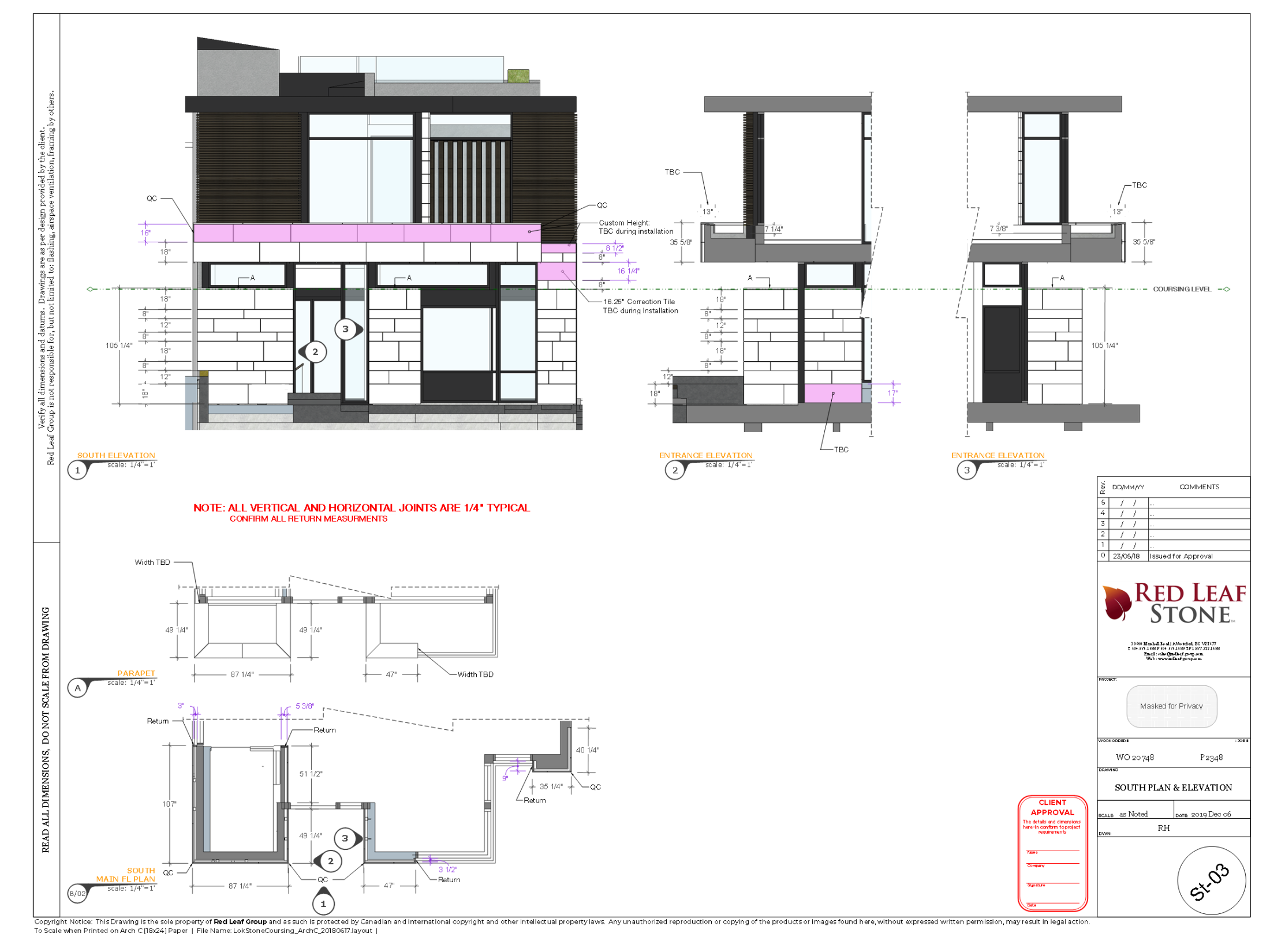 Stone Coursing Layout - Randy Hutniak - 3D Modeling Specialist