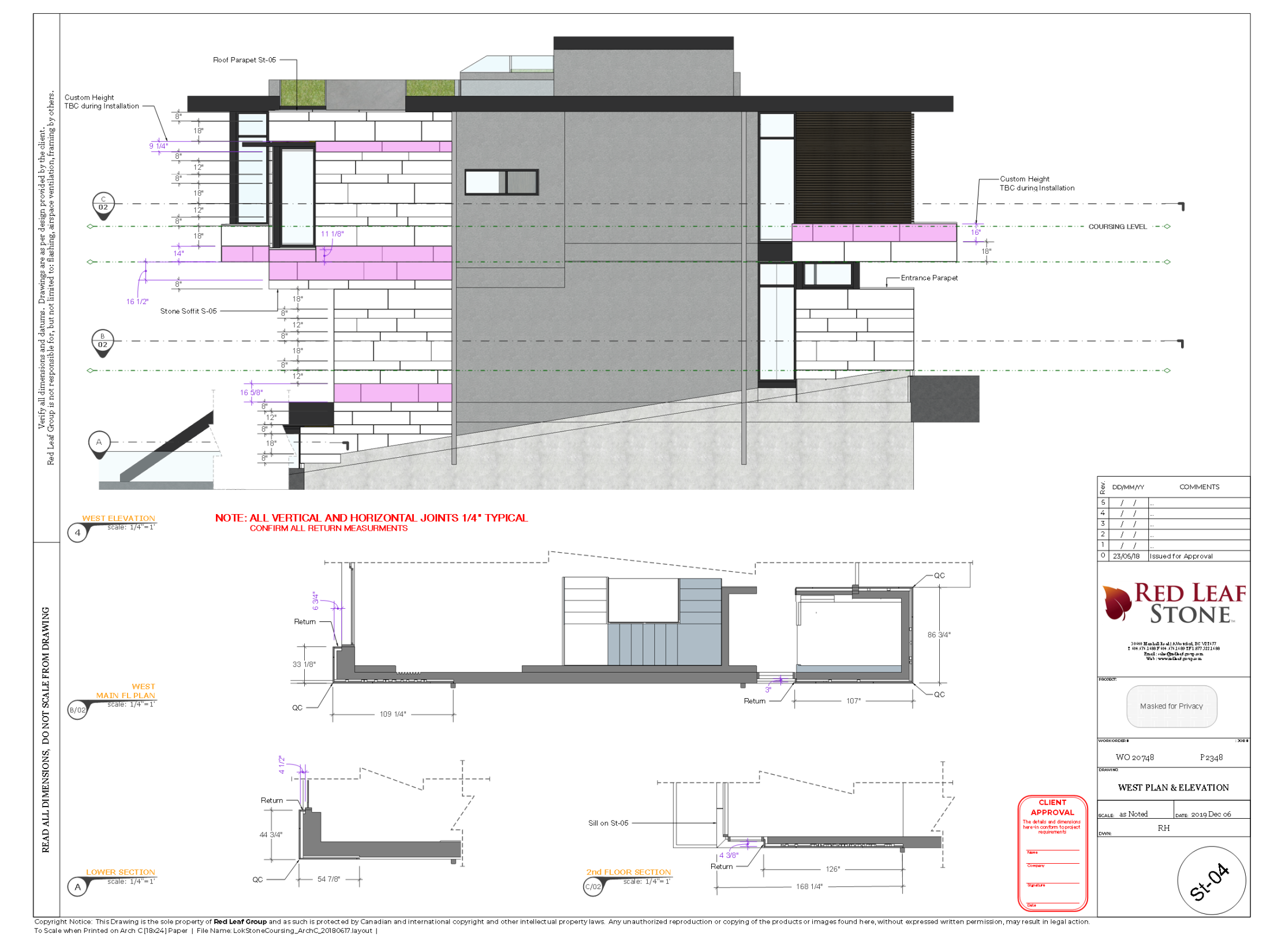 Stone Coursing Layout - LearnSketchUp.ca