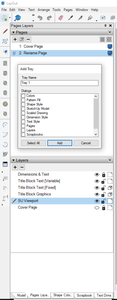 Windows OS - Creating & Modifying Trays - LearnSketchUp.ca